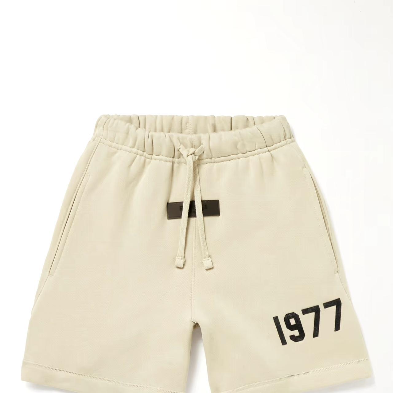 Dark Beige Essentials Shorts NWT, never worn.... - Depop