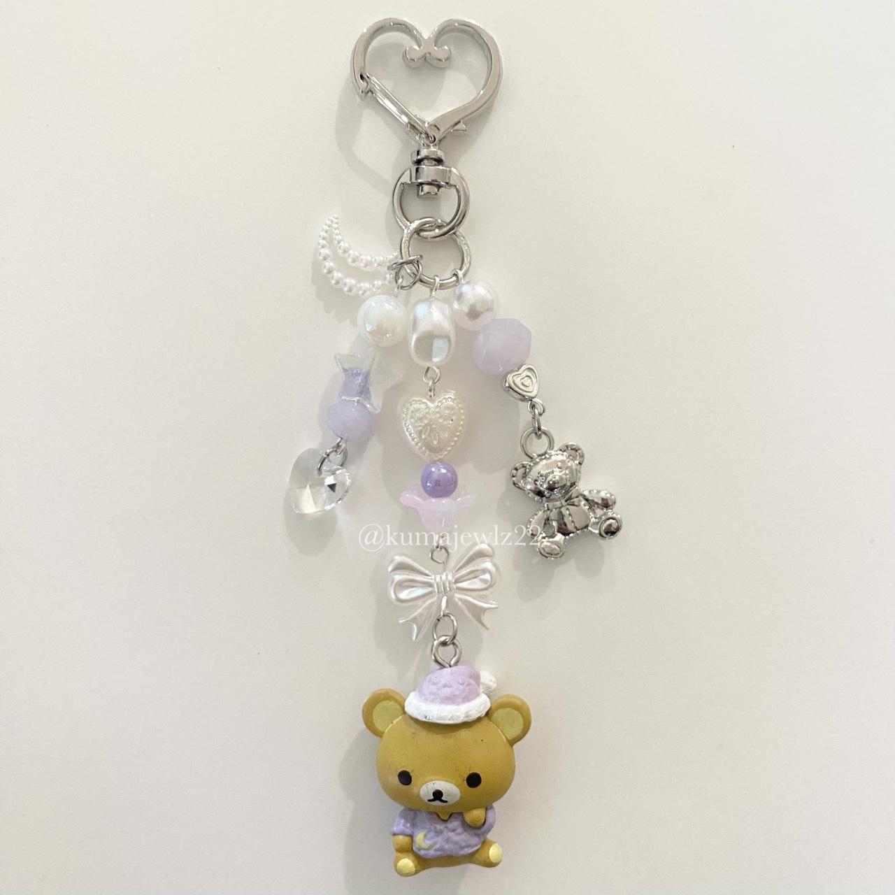 purple rilakkuma keychain 💟🤍 #sanrio #coquette... - Depop