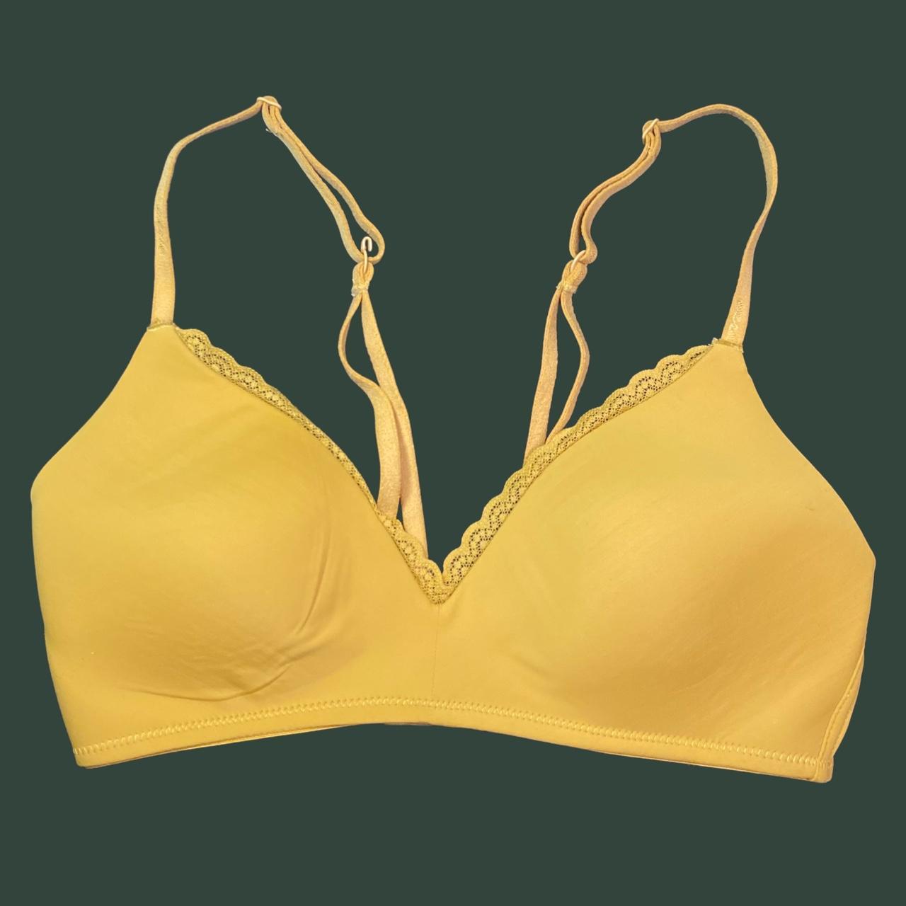 Aerie Women's Yellow Bra | Depop