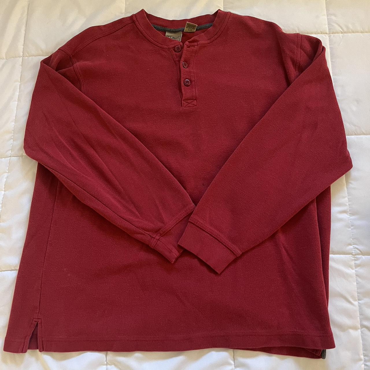 Red button up sweater size XL, adorable oversized... - Depop