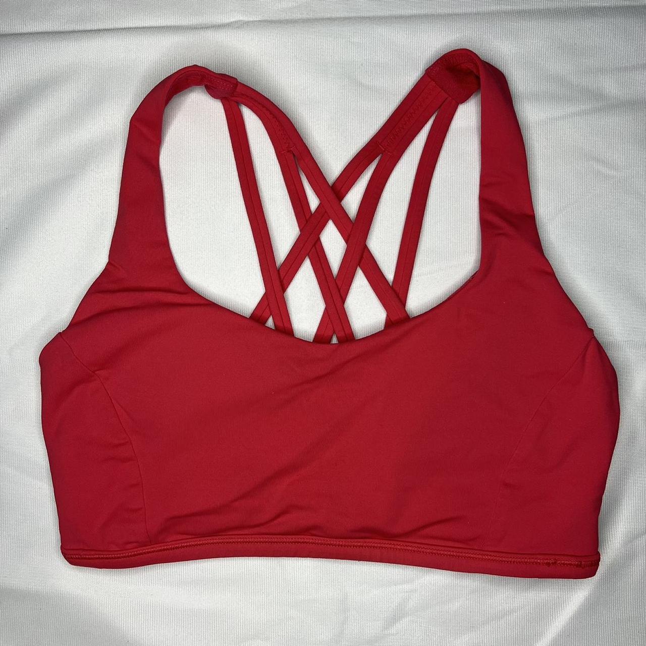 LULULEMON FREE TO BE SERENE BRA IN PERSIAN RED In... - Depop