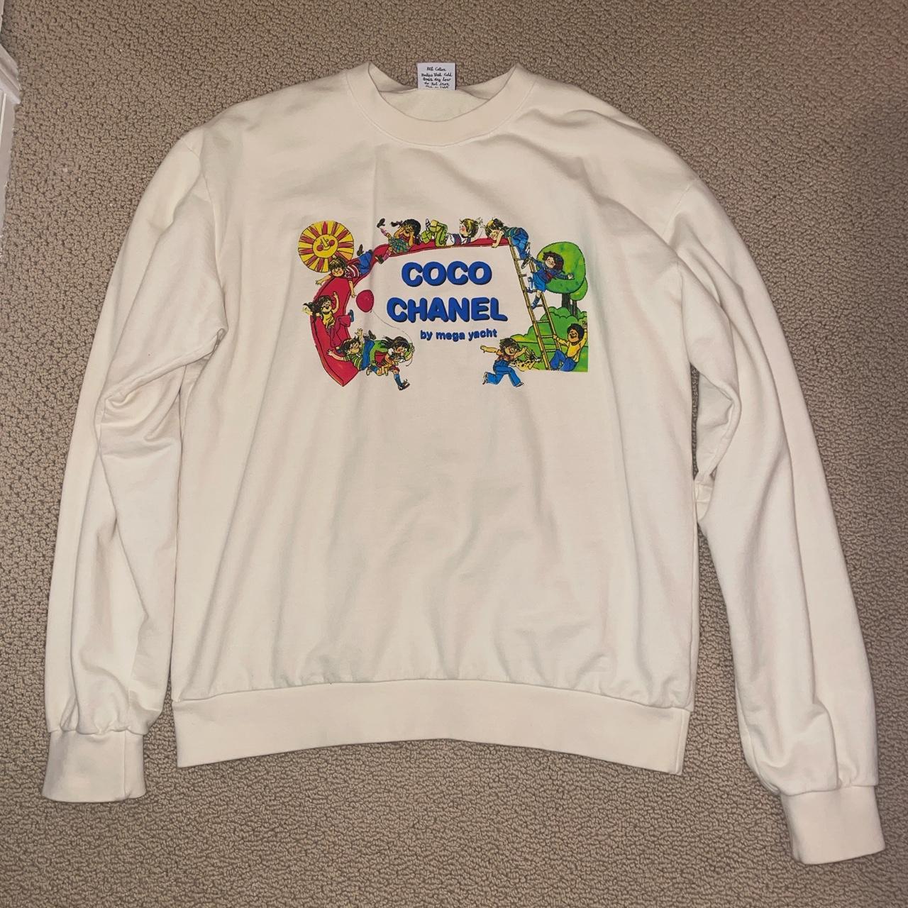 super cute mega yacht coco chanel crewneck!! worn... - Depop