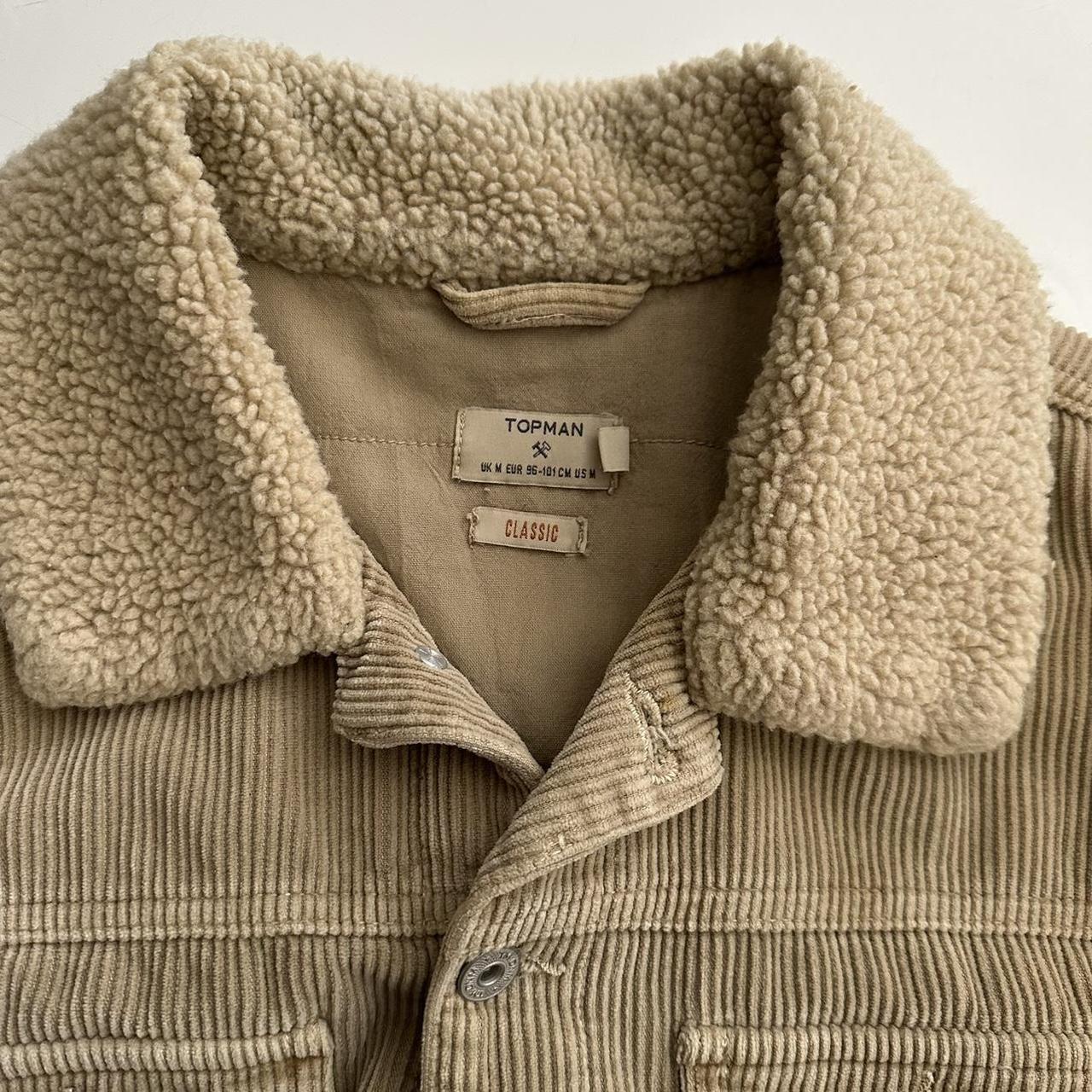 Topman corduroy winter jacket - size medium #topman... - Depop