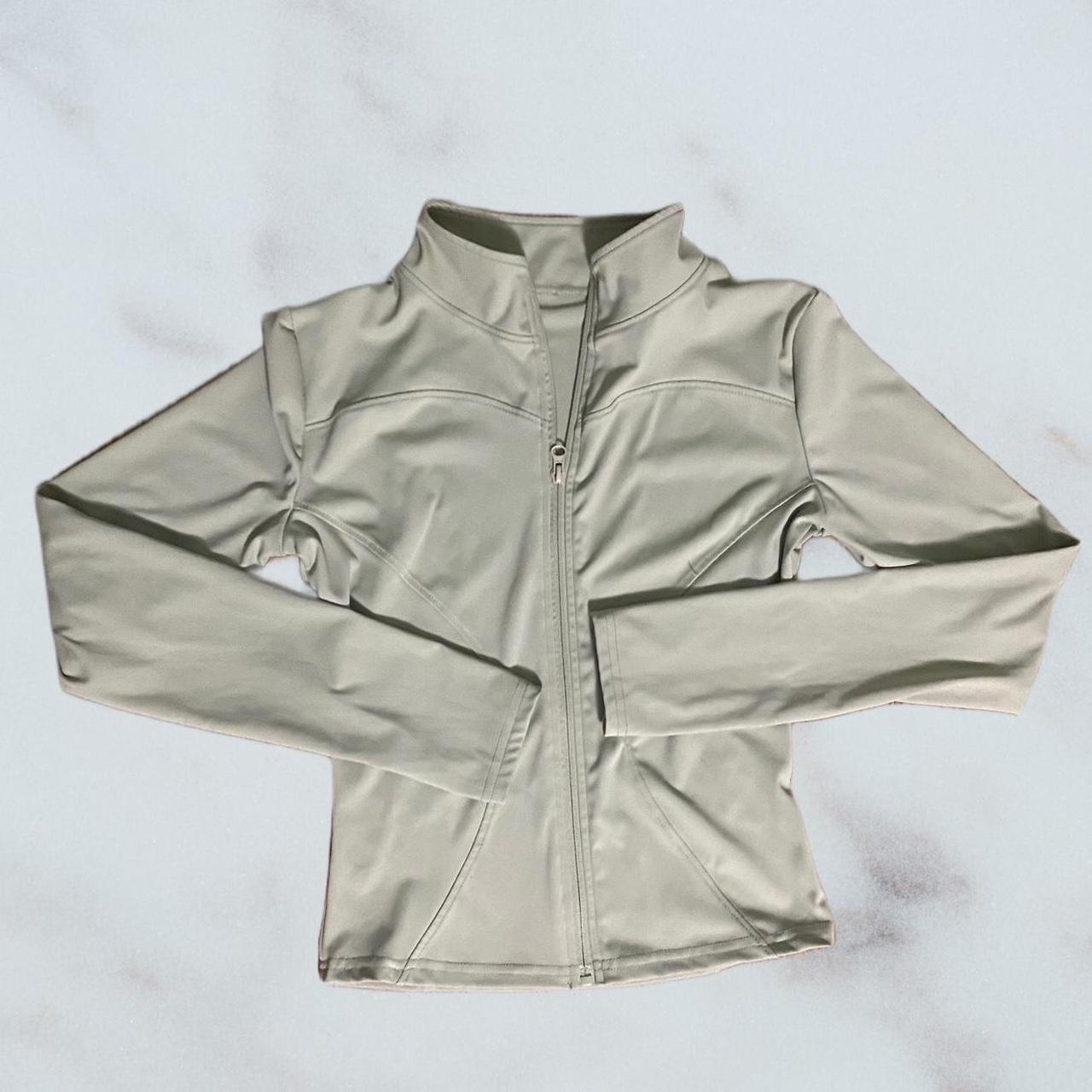 - sports ‘bbl jacket’ with zipper and thumb holes... - Depop