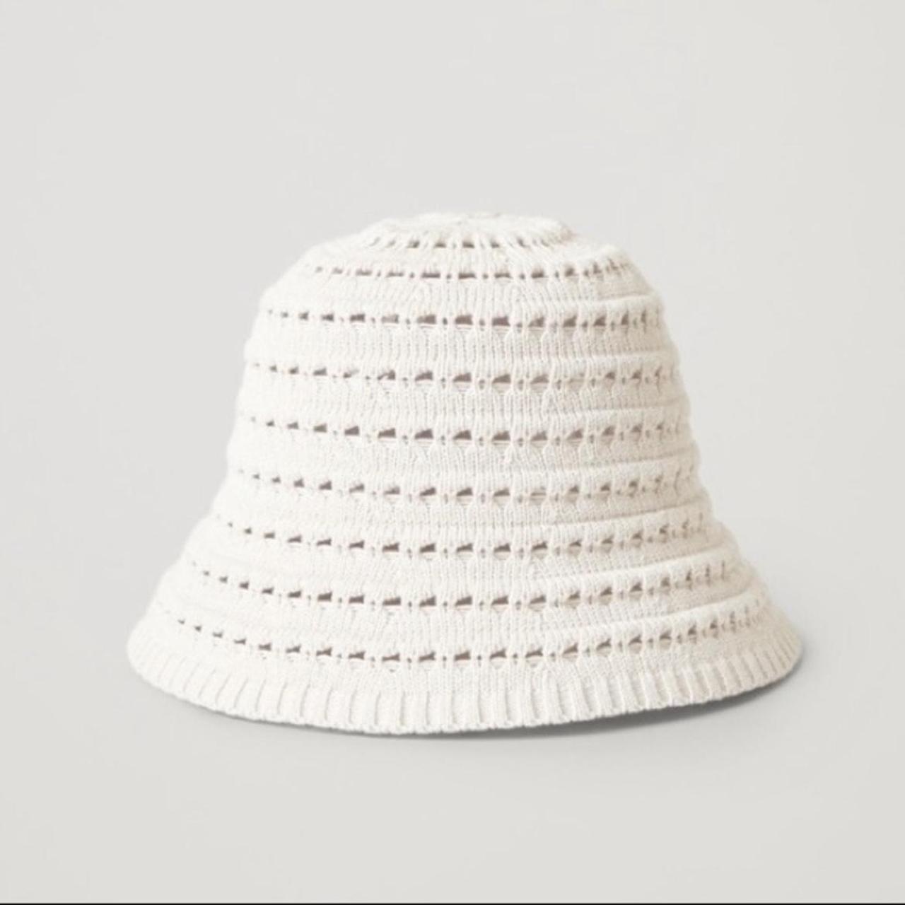 🆕 COS knitted cotton-silk bucket hat xs/s New with... - Depop