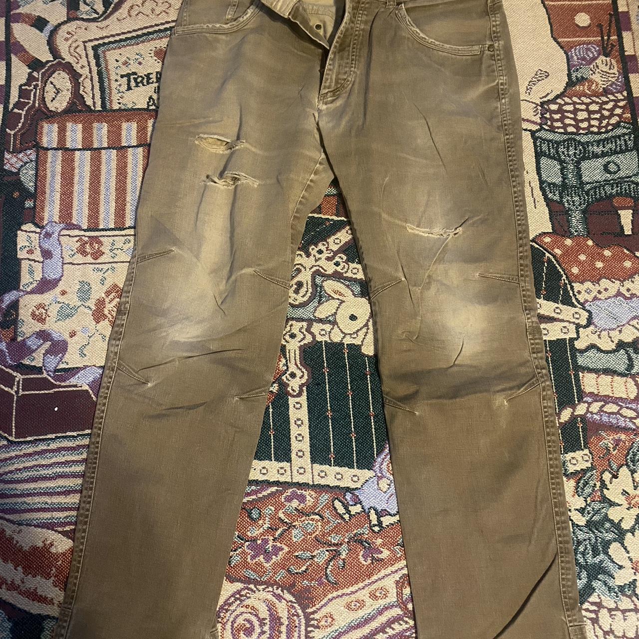 Sun faded Kuhl pants -various tips -size 35x32 - Depop