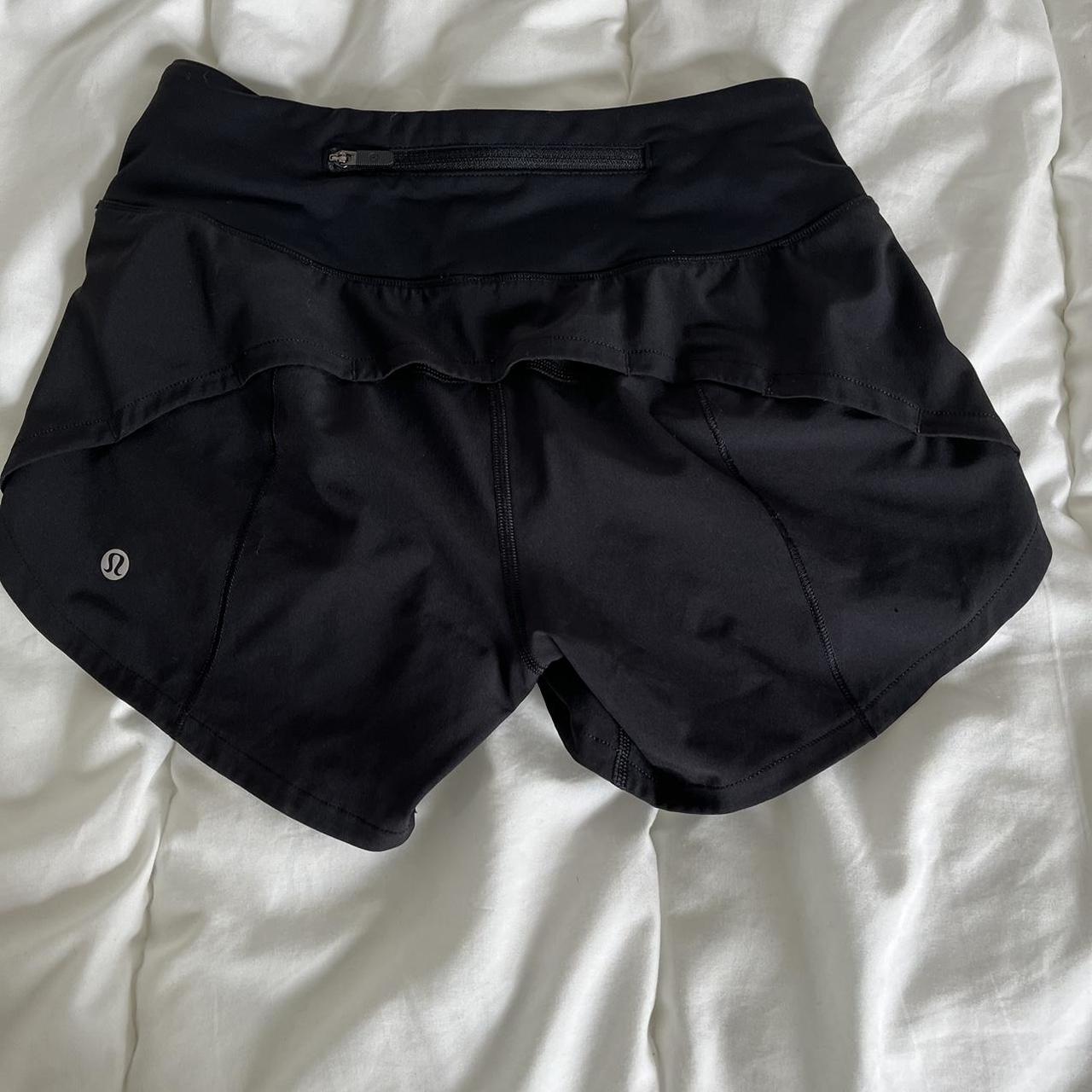Lululemon speed up shorts 2.5” black worn once... - Depop