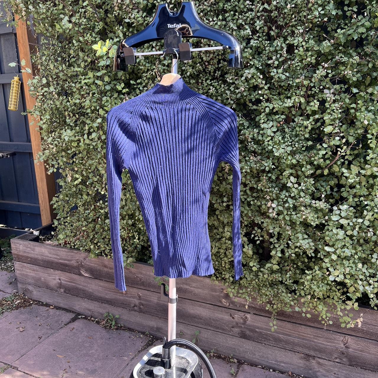 UNIQLO navy blue turtle neck in size medium... | Depop