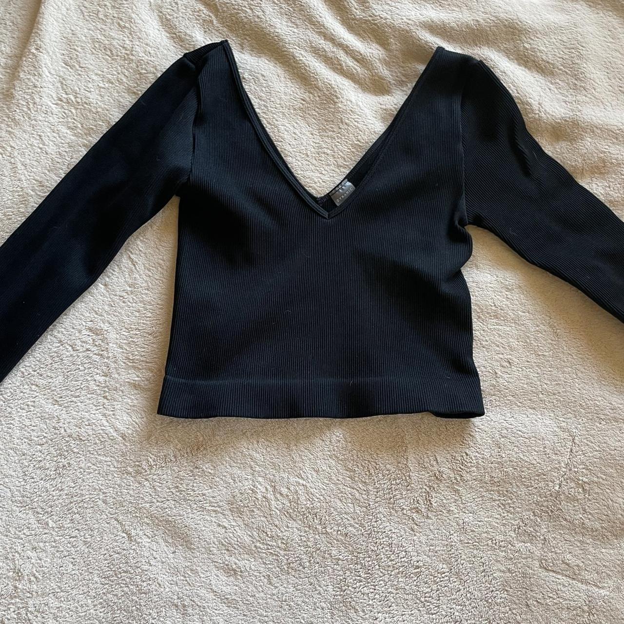 Low cut and Low back top very flattering one size... - Depop
