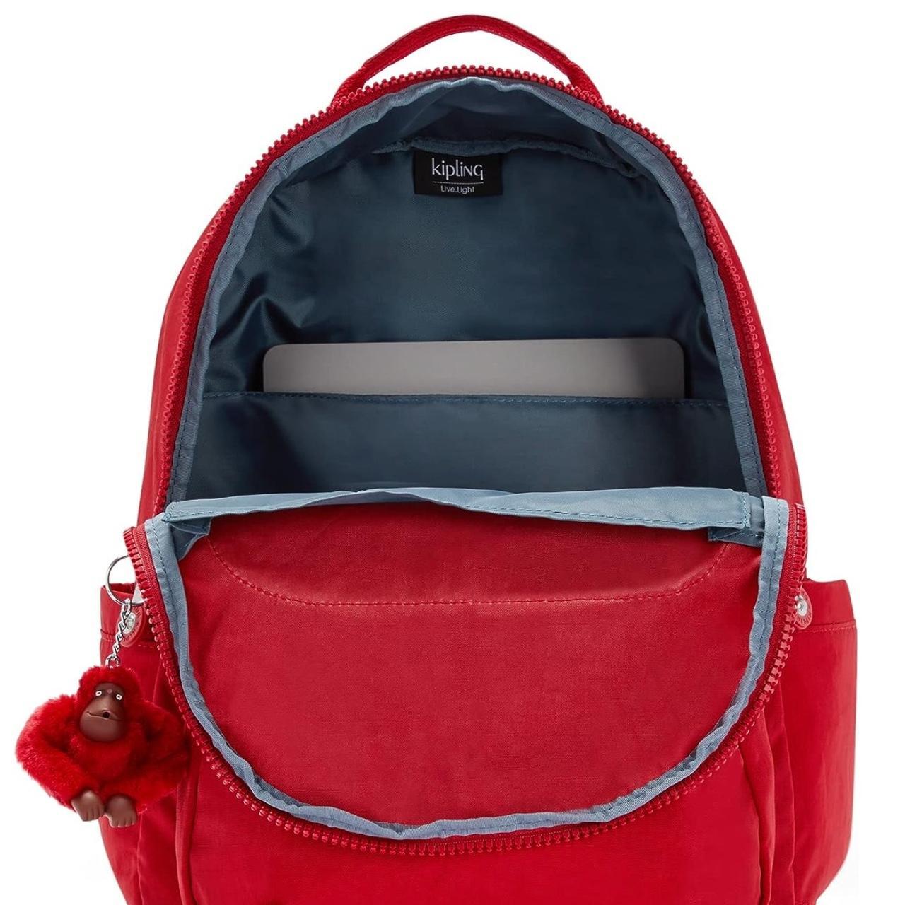 red brand new kipling seoul 15” laptop backpack... - Depop