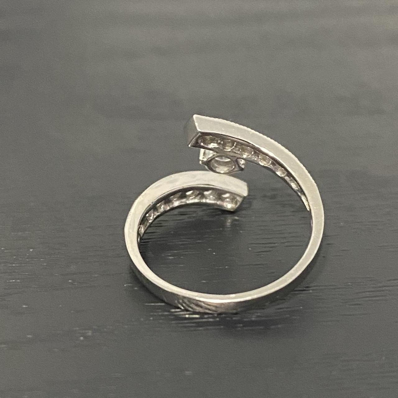 Sterling Silver CZ Bypass Toe Ring Stamped 925.... - Depop
