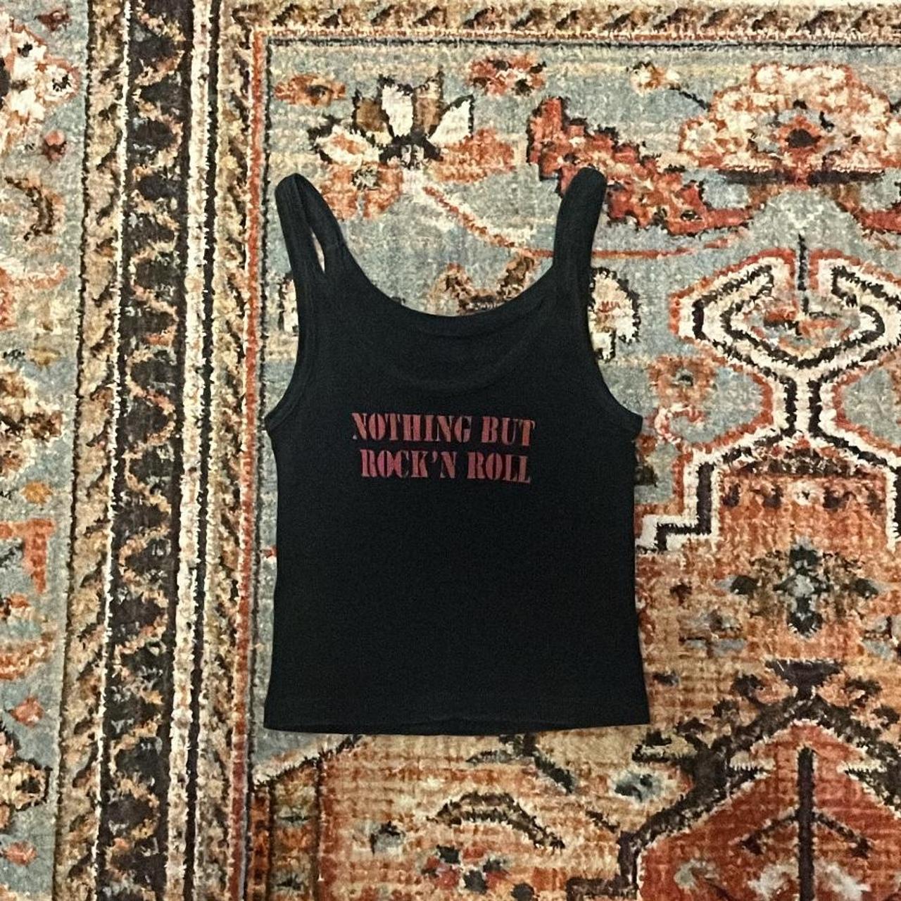 brandy melville “nothing but rock and roll”... - Depop