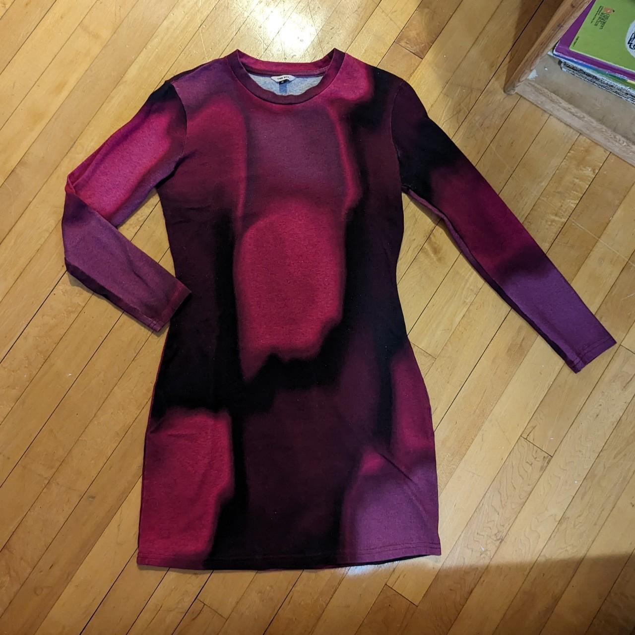 Trippy magenta slime dress, super comfy material and... - Depop
