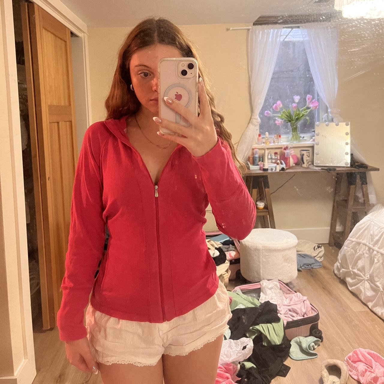 pink danskin jacket similar to the lulu one! - Depop