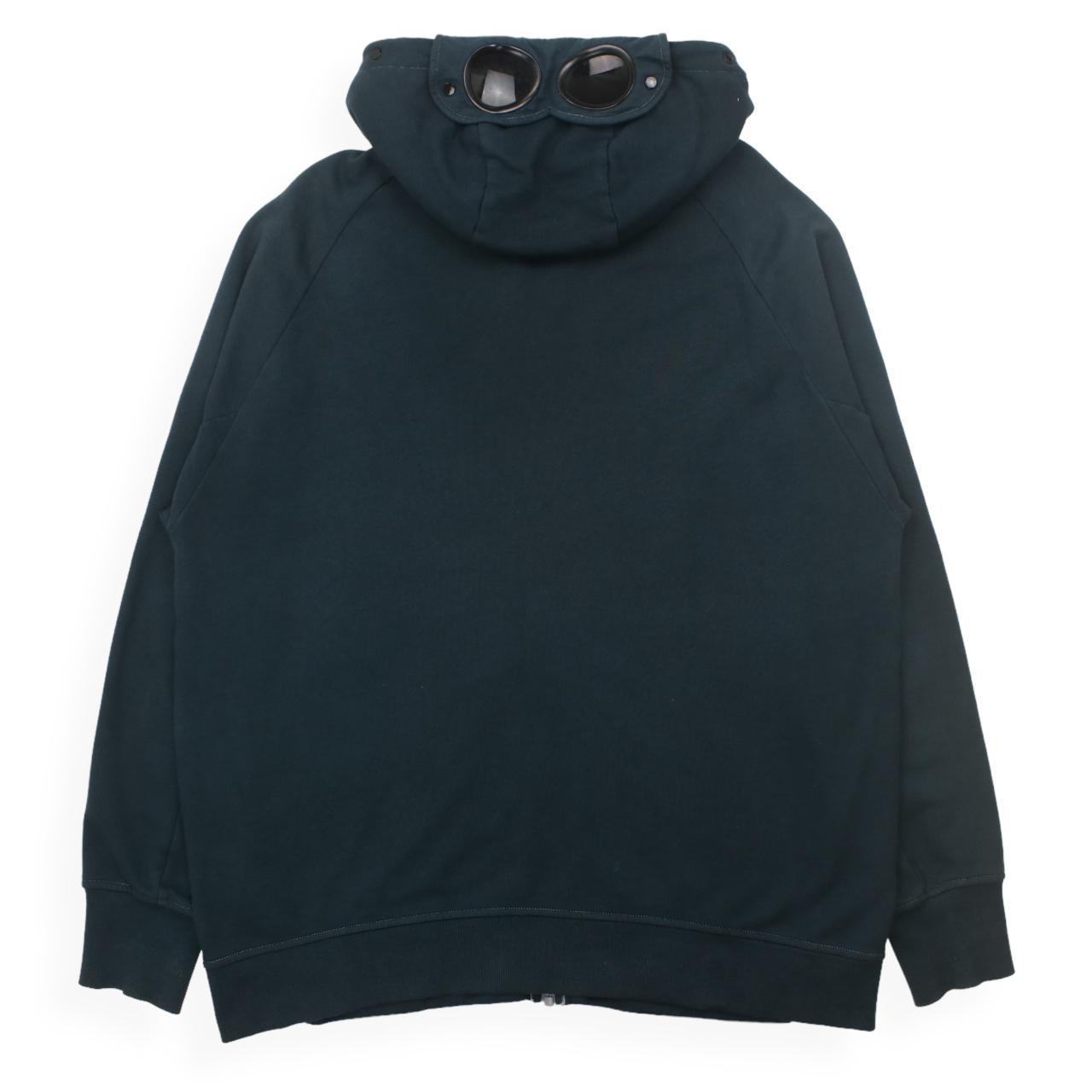 CP Company Full Zip Goggle Hoodie XL Navy Great... - Depop
