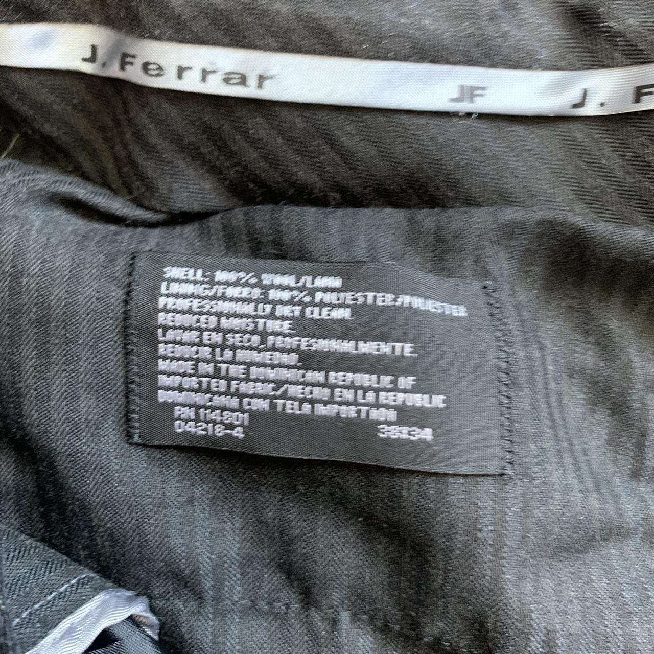 J Ferrar pinstripe black pants Size: 38X34, XXL, US... - Depop