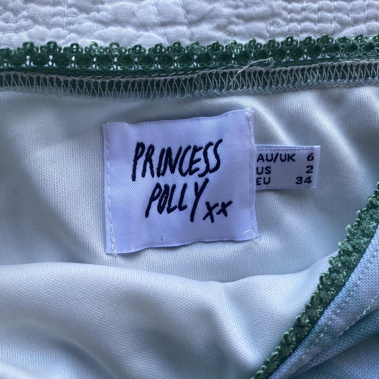 Princess Poly aqua mini skirt 🪼 had inner linen and... - Depop