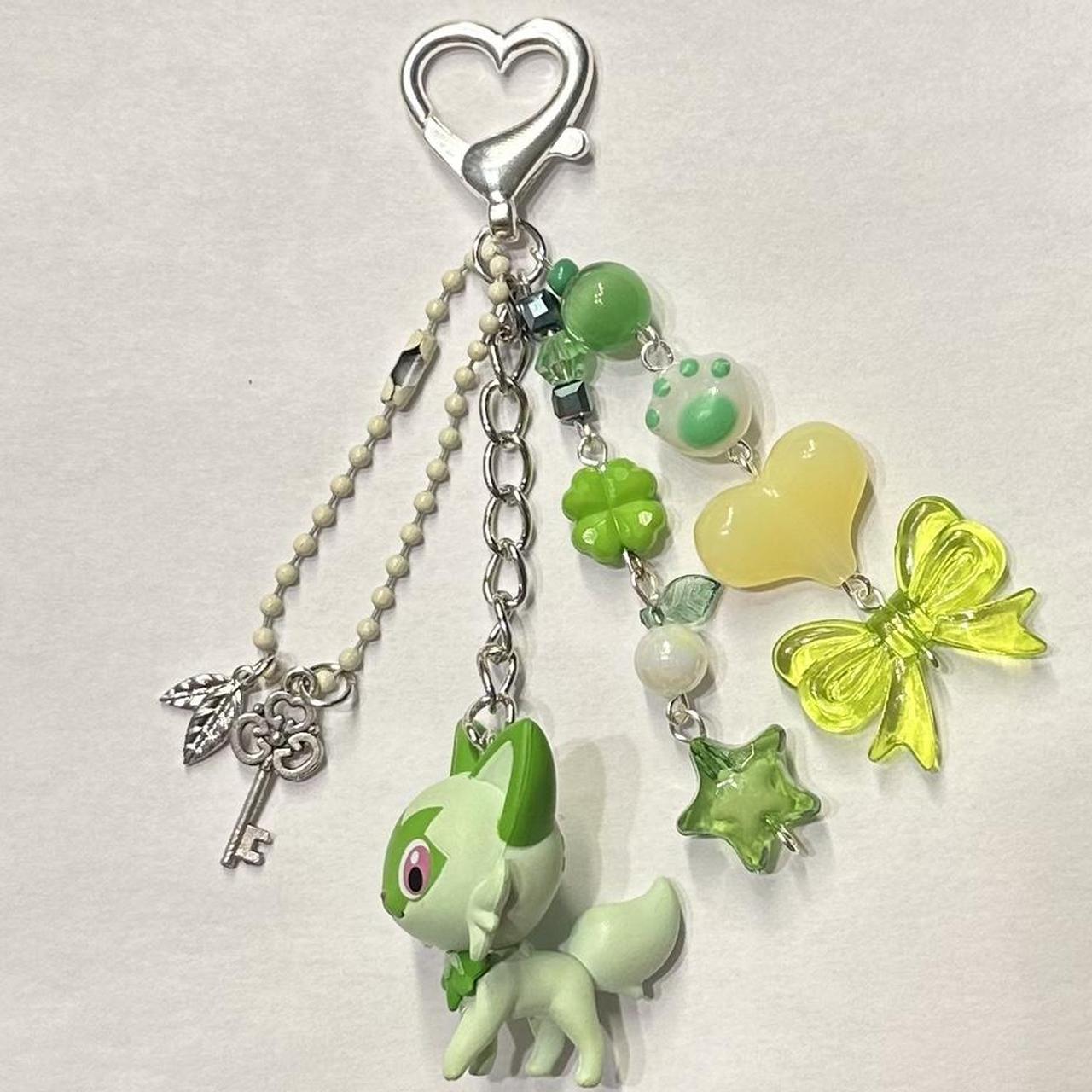 Sprigatito Pokemon beaded Keychain! 🌿💚 Handmade by... - Depop
