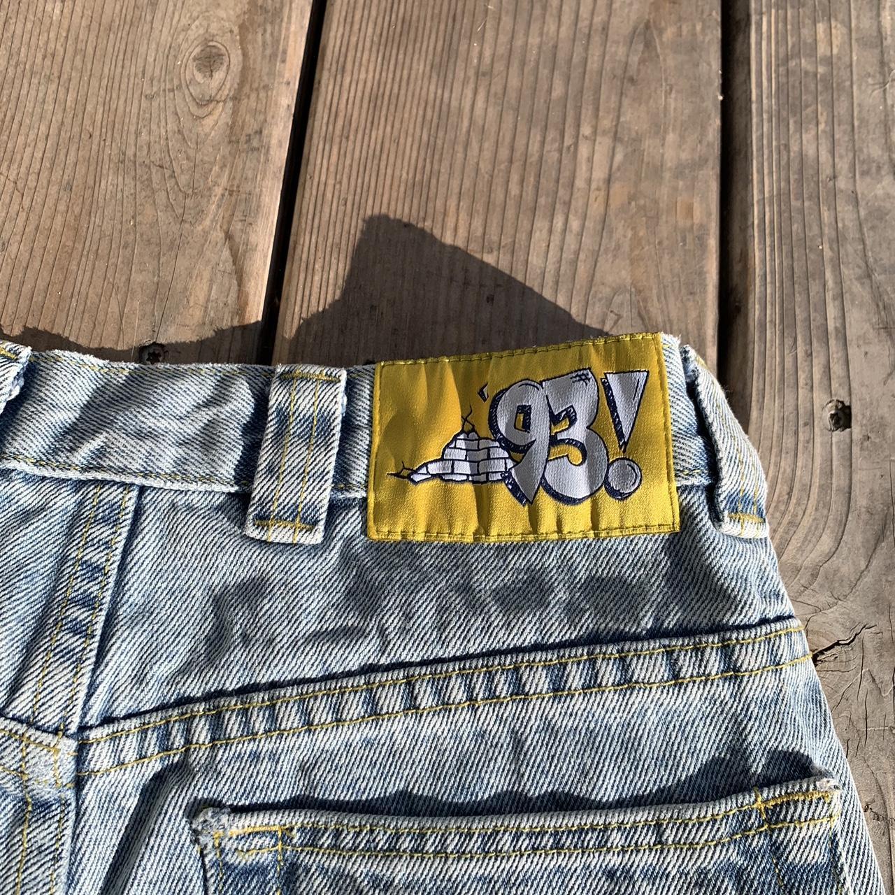 Polar 93 light blue jeans 28x30. They do have a... - Depop