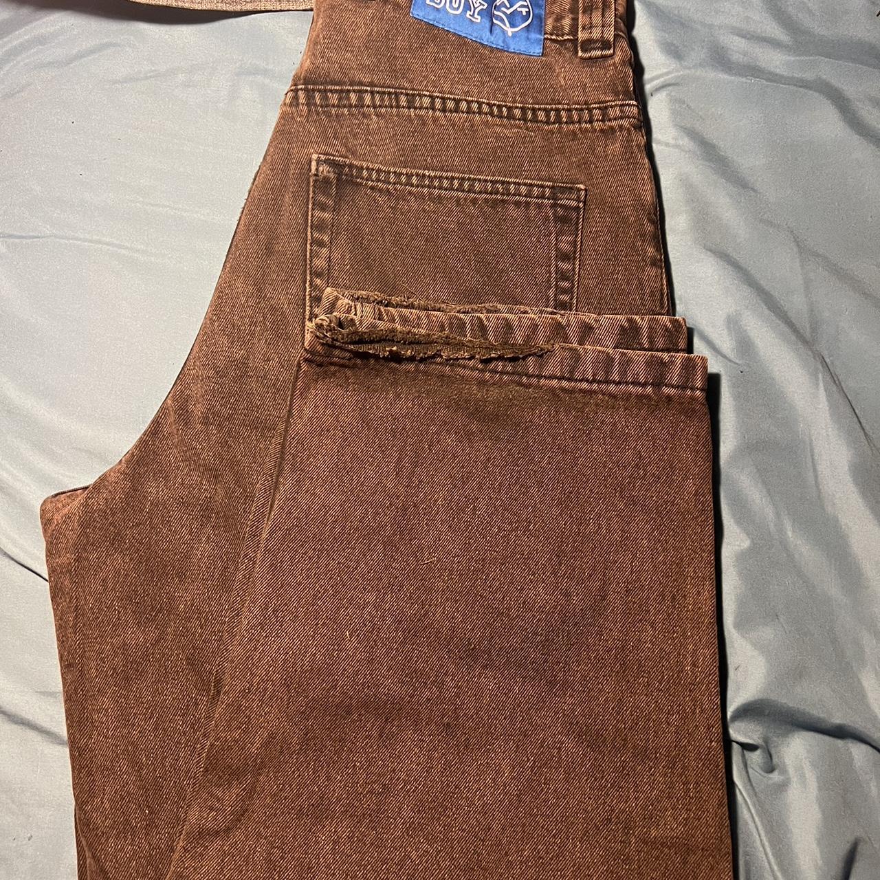 polar big boy small brown blacks wear on hems,... - Depop