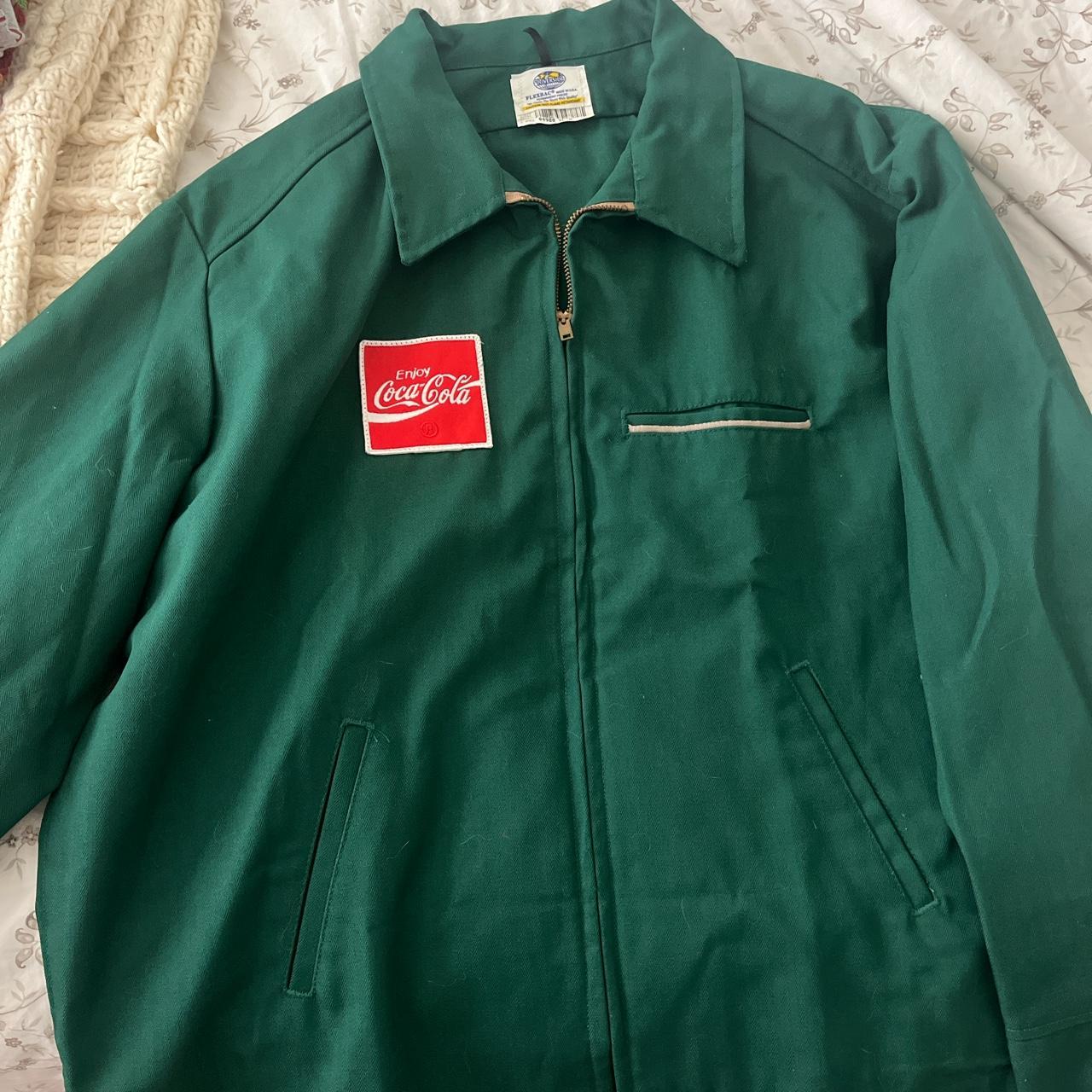 Vintage Coca Cola delivery man jacket Size XL Both... - Depop