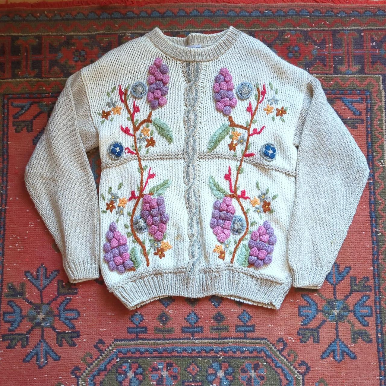 Cute and oh-so-soft hand-knitted cottage core... - Depop