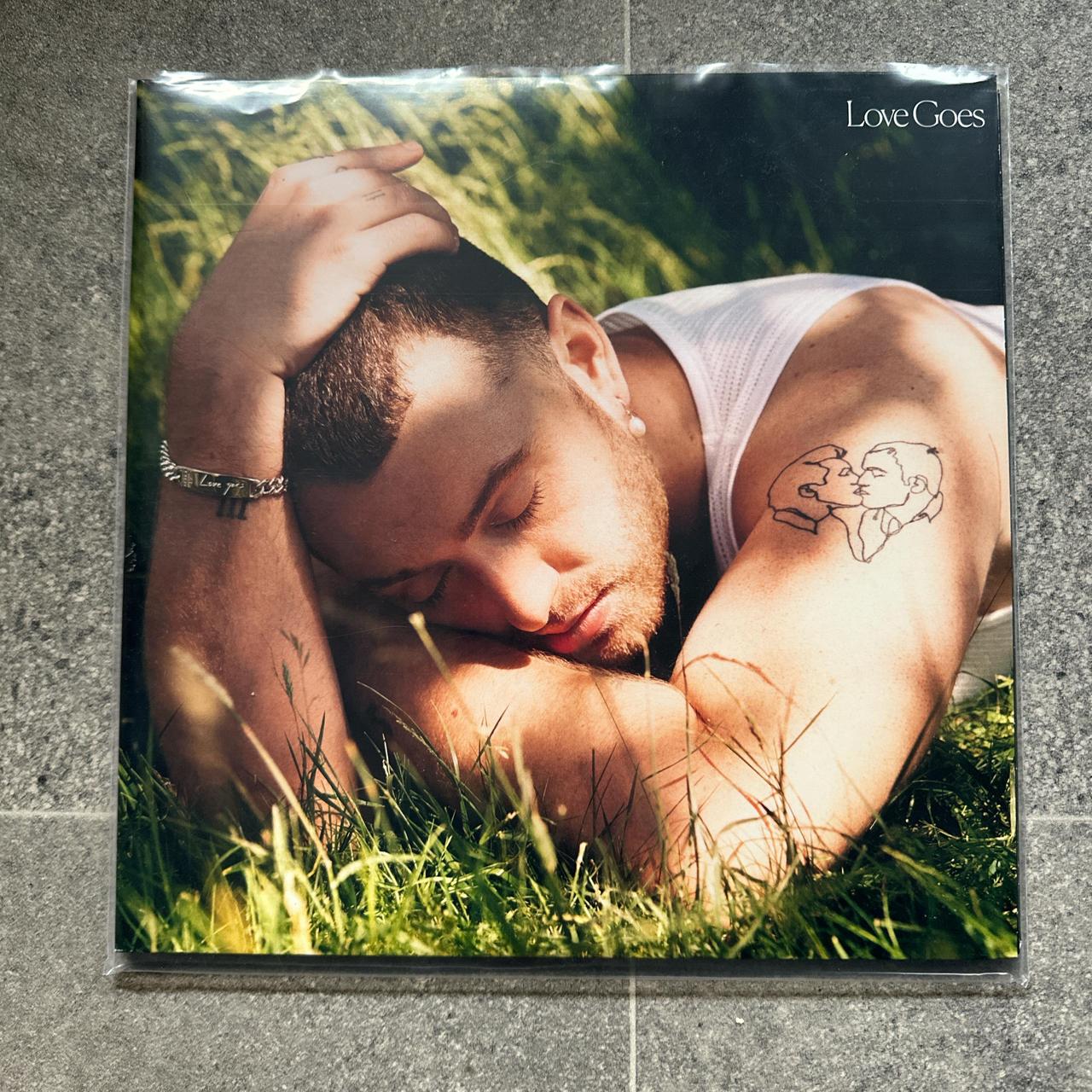 Sam Smith Love Goes Vinyl Black vinyl Opened but... - Depop