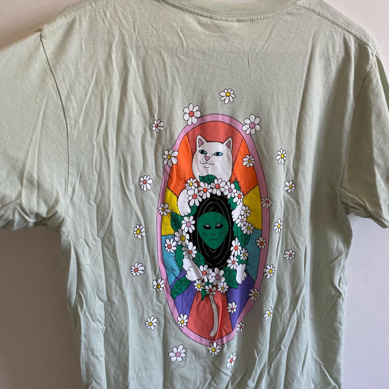 Ripndip green t shirt with back design #teeshirt... - Depop