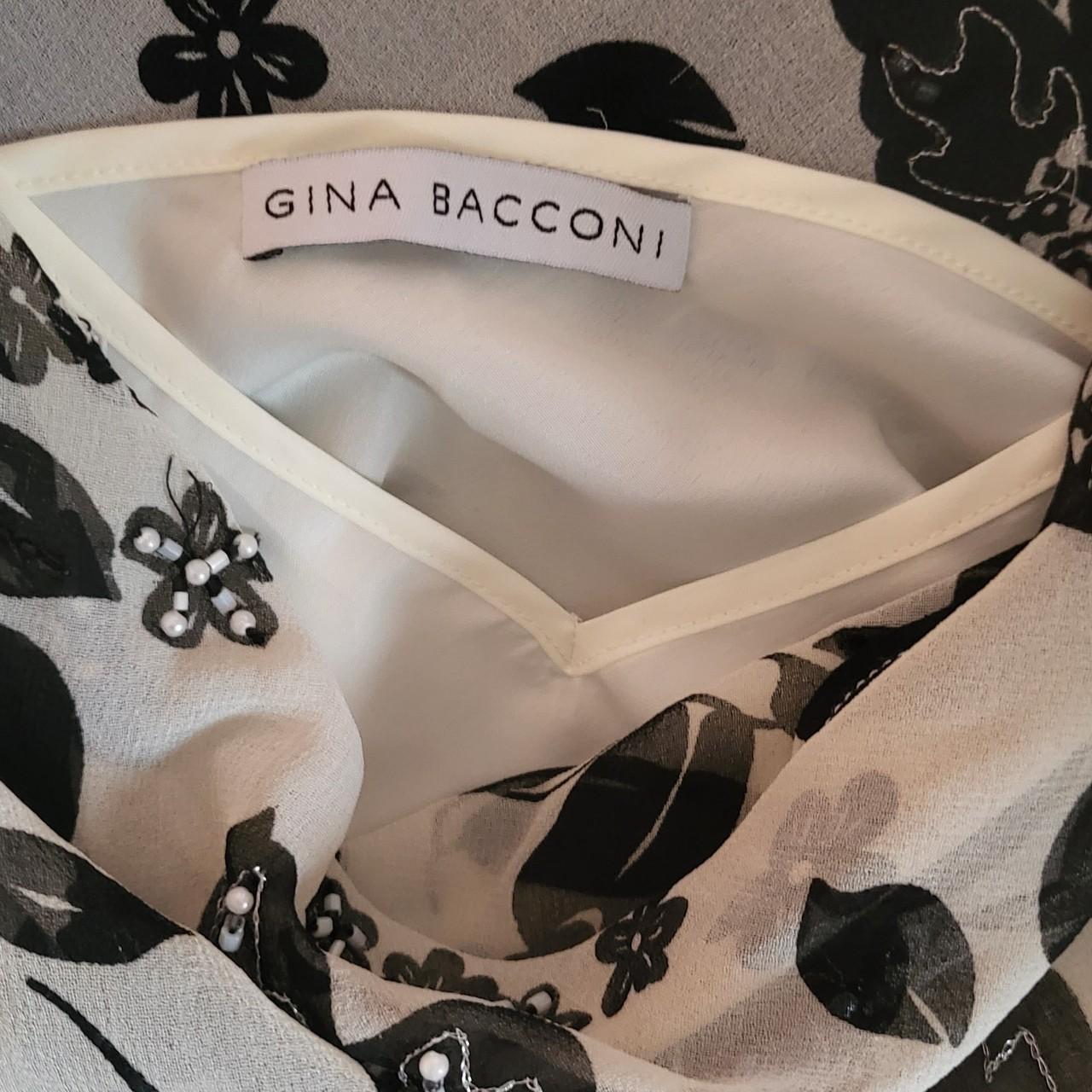 Sequined black and white formal tank top with inner... - Depop