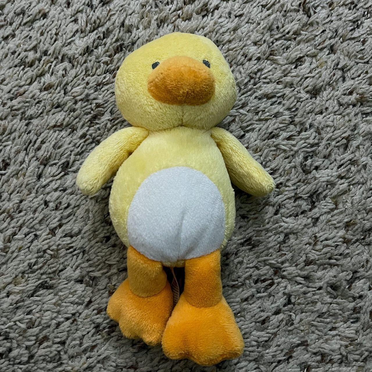 duck baby rattle stuffed animal plush toy carters... - Depop