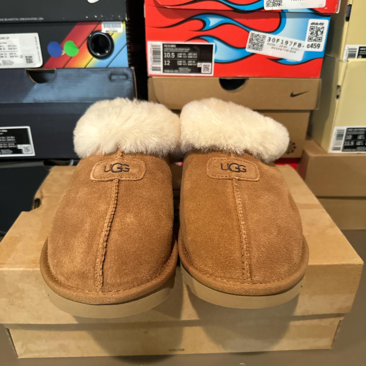 Ugg Tazzette Tazz Slipper Fur Tan Chestnut Brand New... - Depop