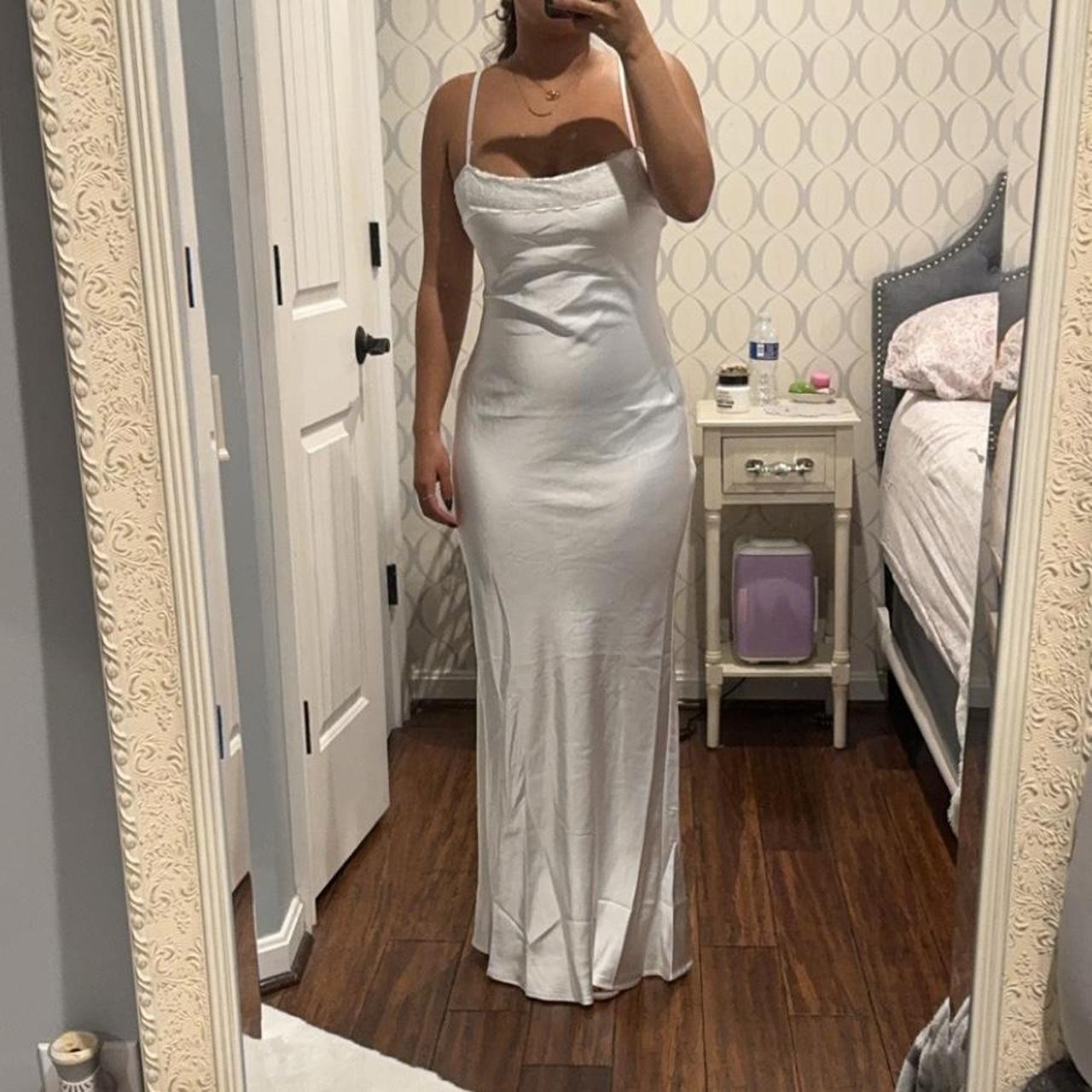 Princess Polly long white dress in size 6. Only worn... - Depop