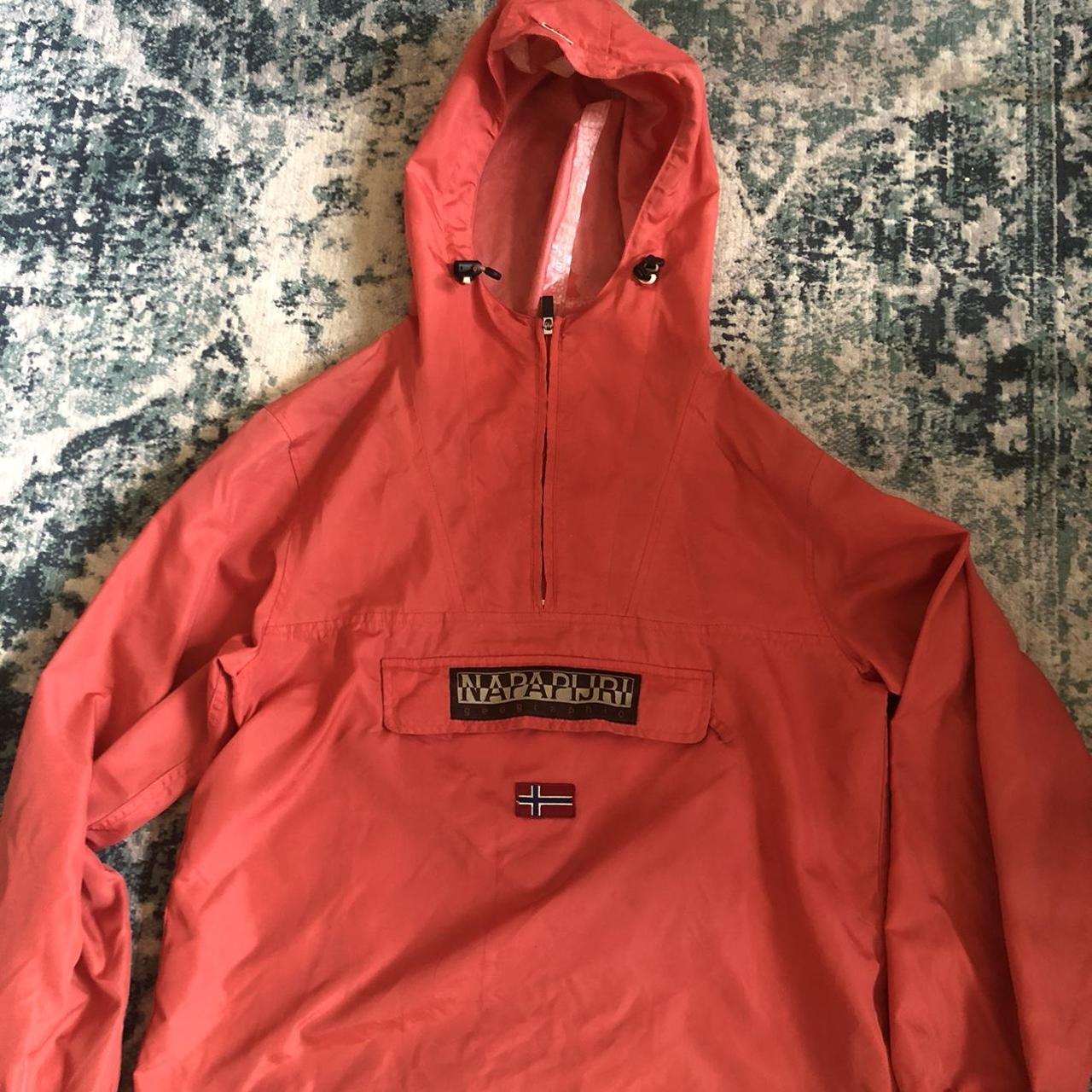 Napapijri half zip pullover windbreaker. Size:... - Depop