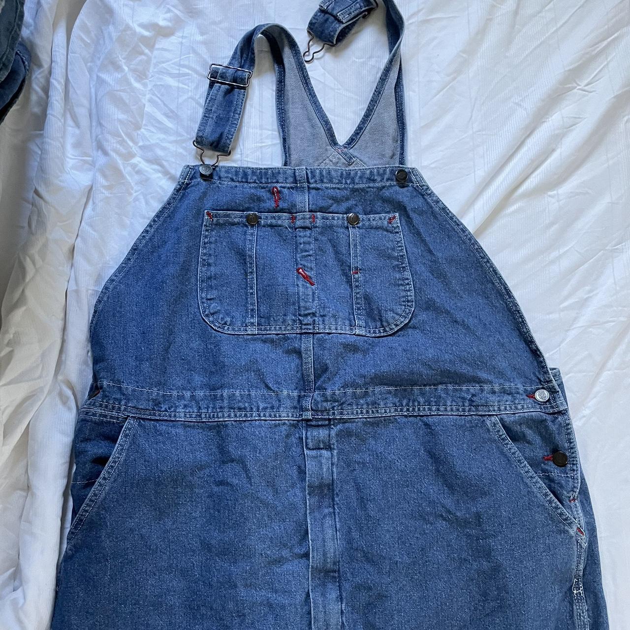 Very oversized overalls, super baggy. Cargo and... - Depop