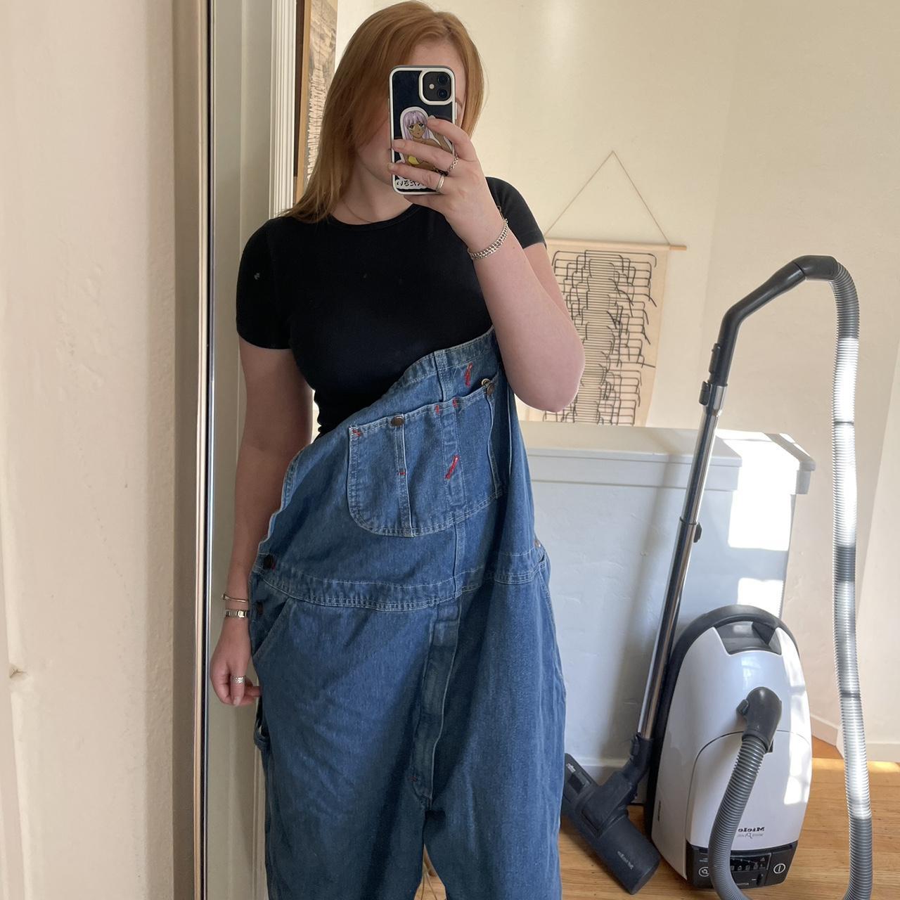 Very oversized overalls, super baggy. Cargo and... - Depop