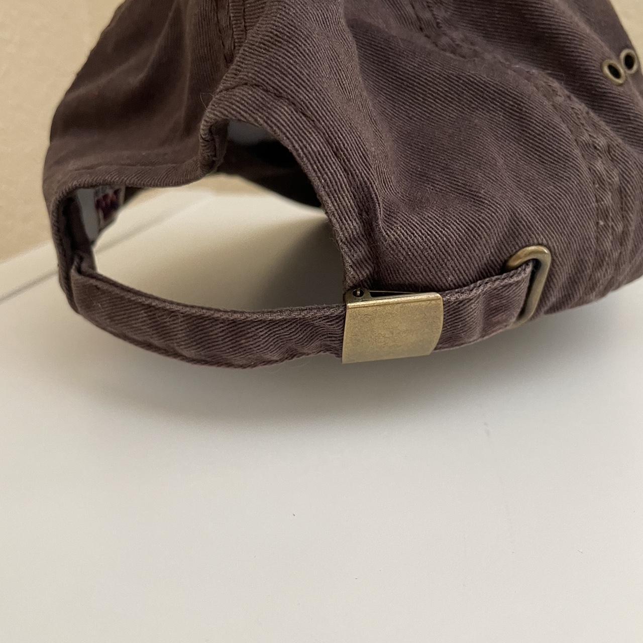 Vintage NYU embroidered logo cap Dark... - Depop