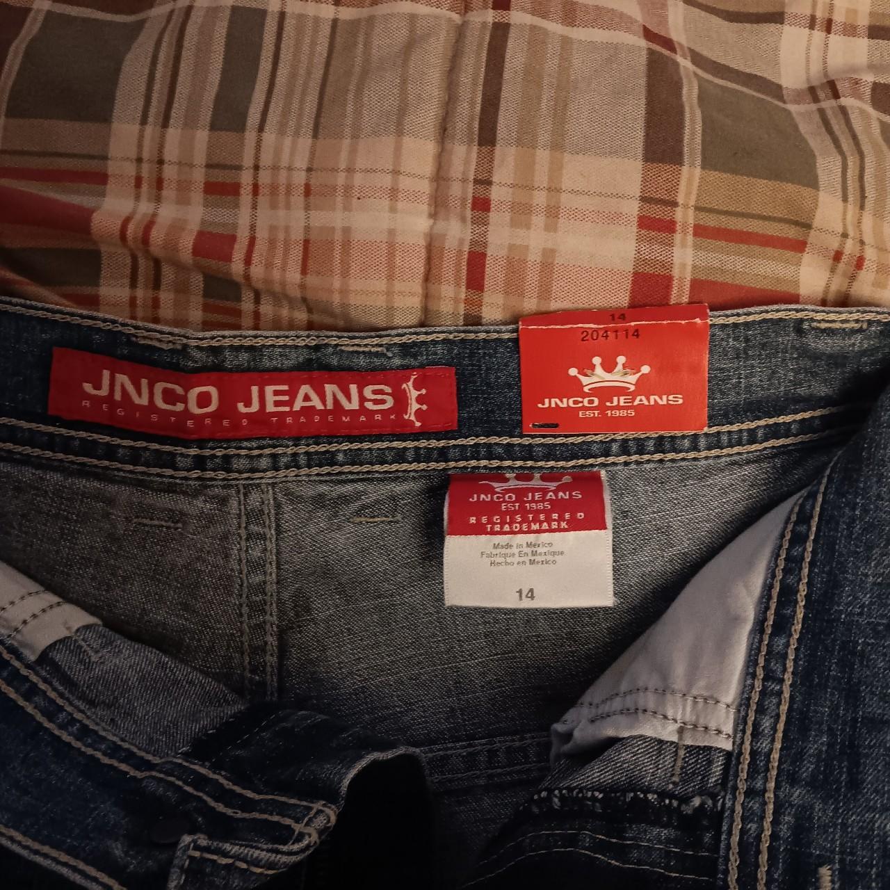 New with tags JNCO blue and navy shorts with snake... | Depop