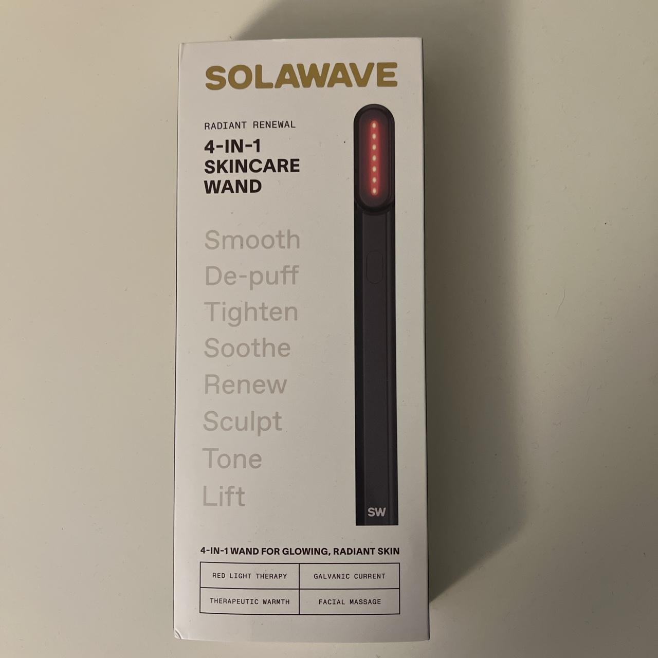 Solawave 4-in-1 skincare wand manual, charging... - Depop