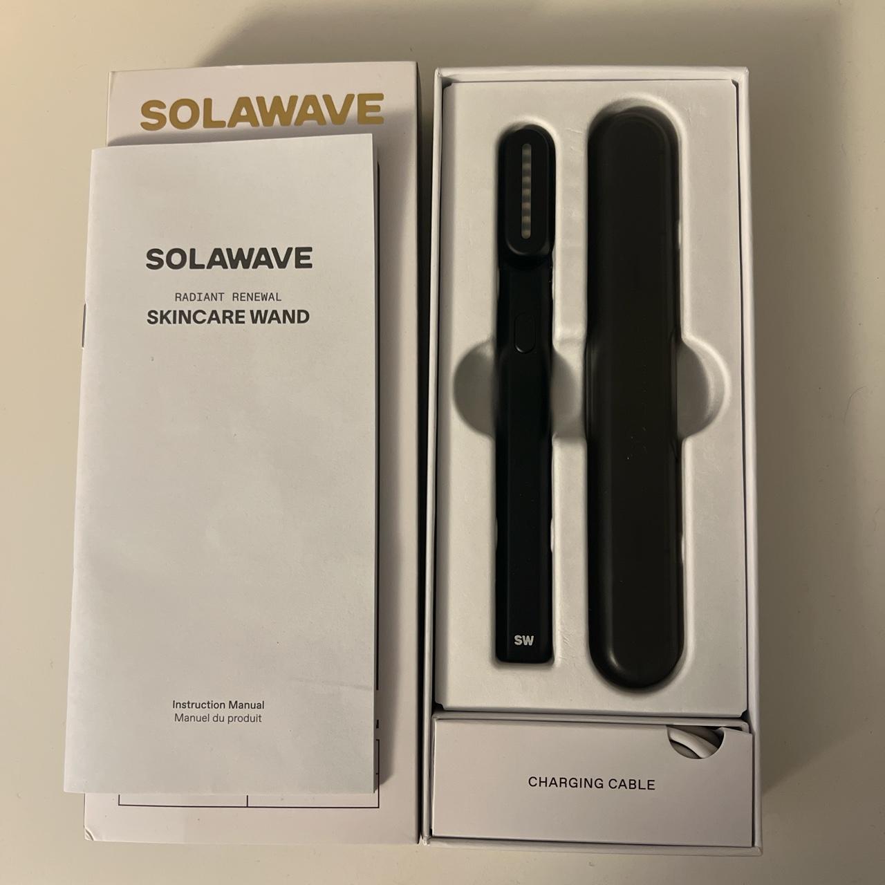 Solawave 4-in-1 skincare wand manual, charging... - Depop