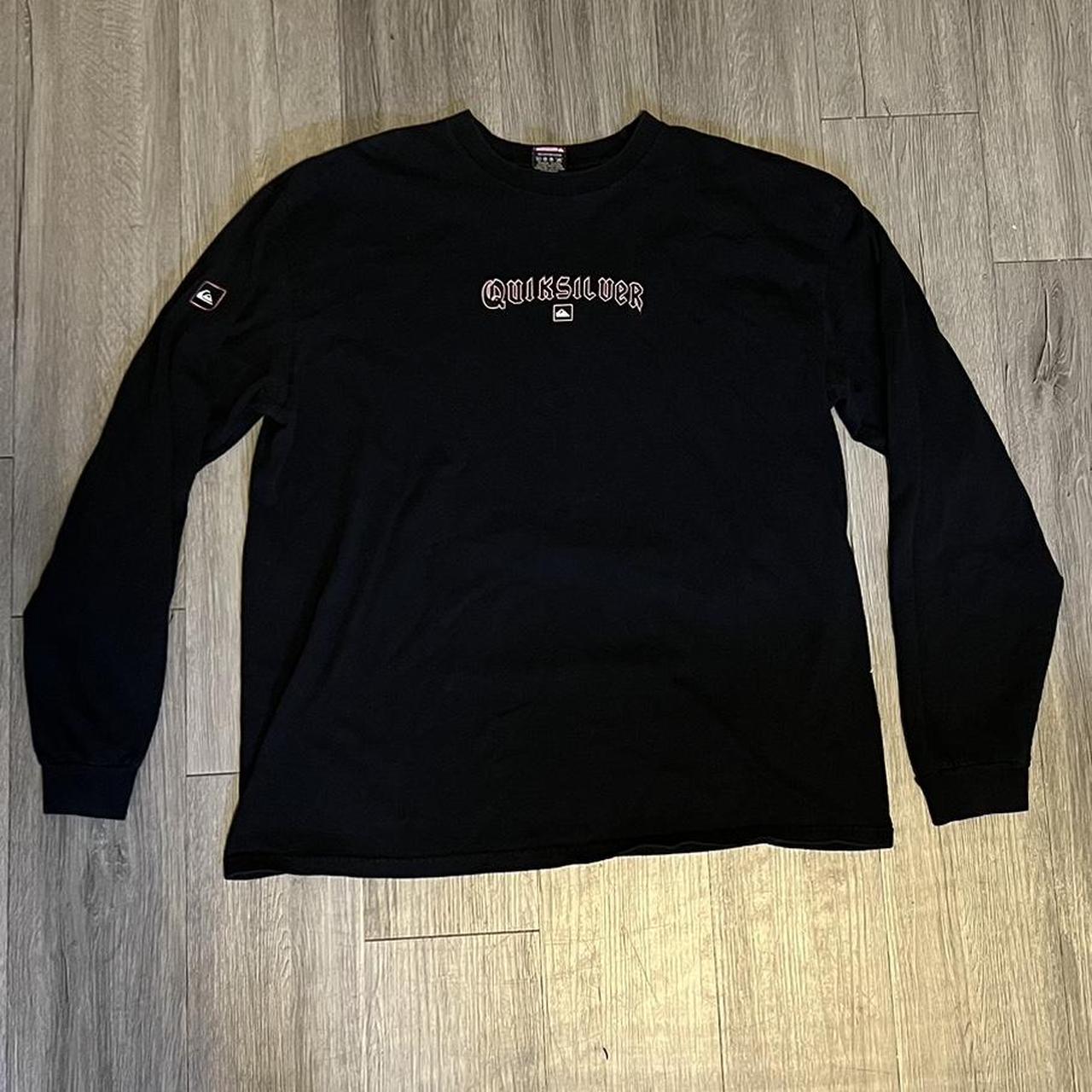 Black Quicksilver Long Sleeve Size: XL #skater... - Depop