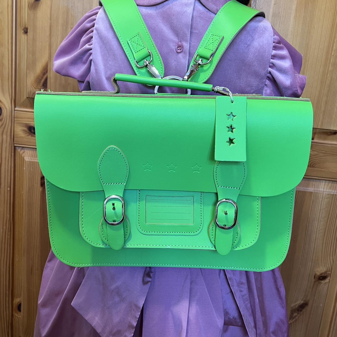 Pepper bags Green back pack made with bonded... - Depop