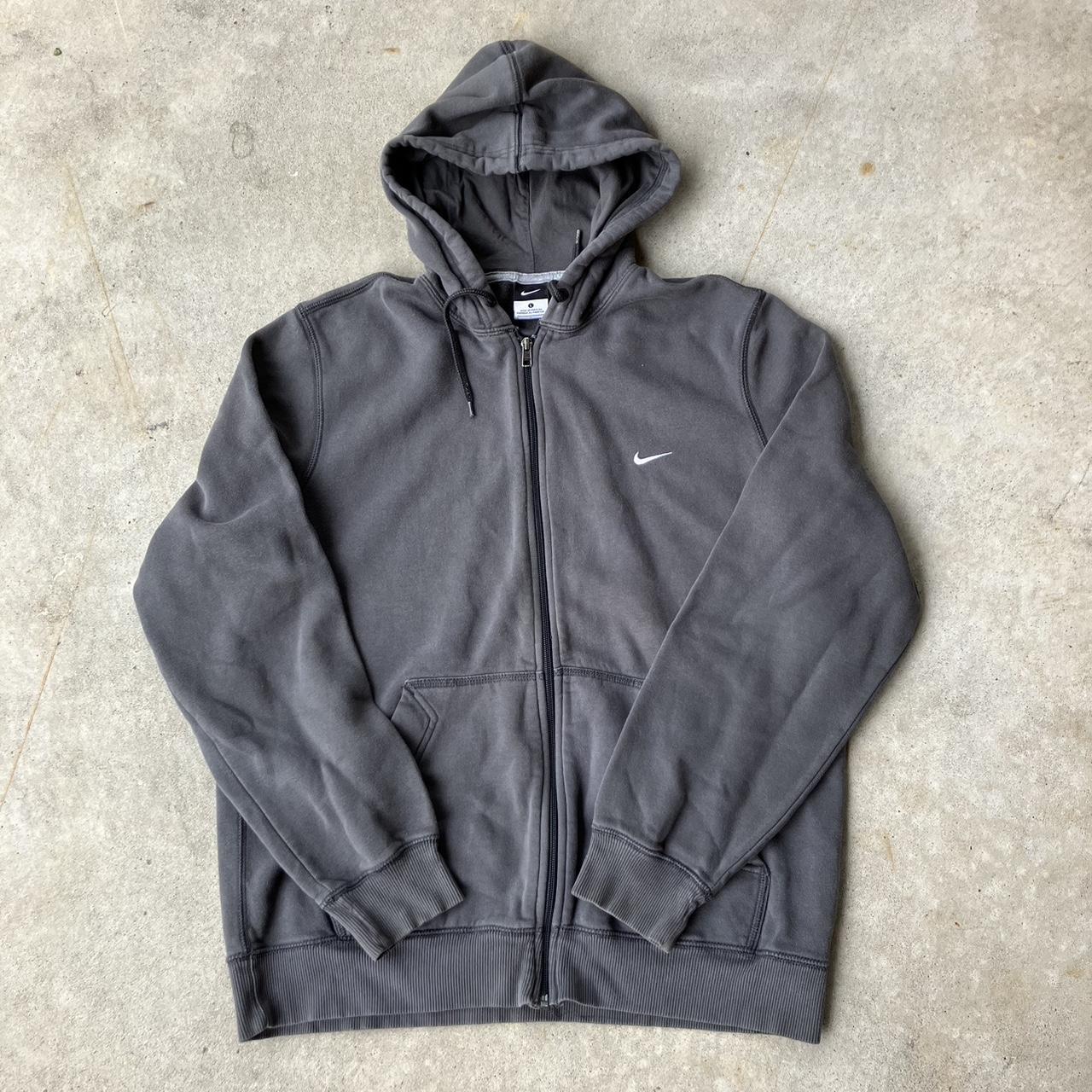 Gray Nike Zip Up Hoodie #nike #zipup #hoodie... - Depop
