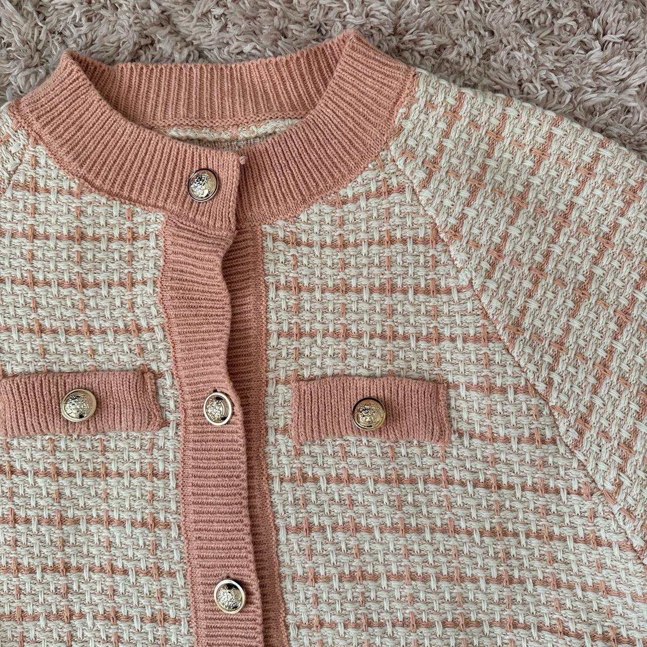 Really cute tweed/Parisian style knit cardigan.... - Depop