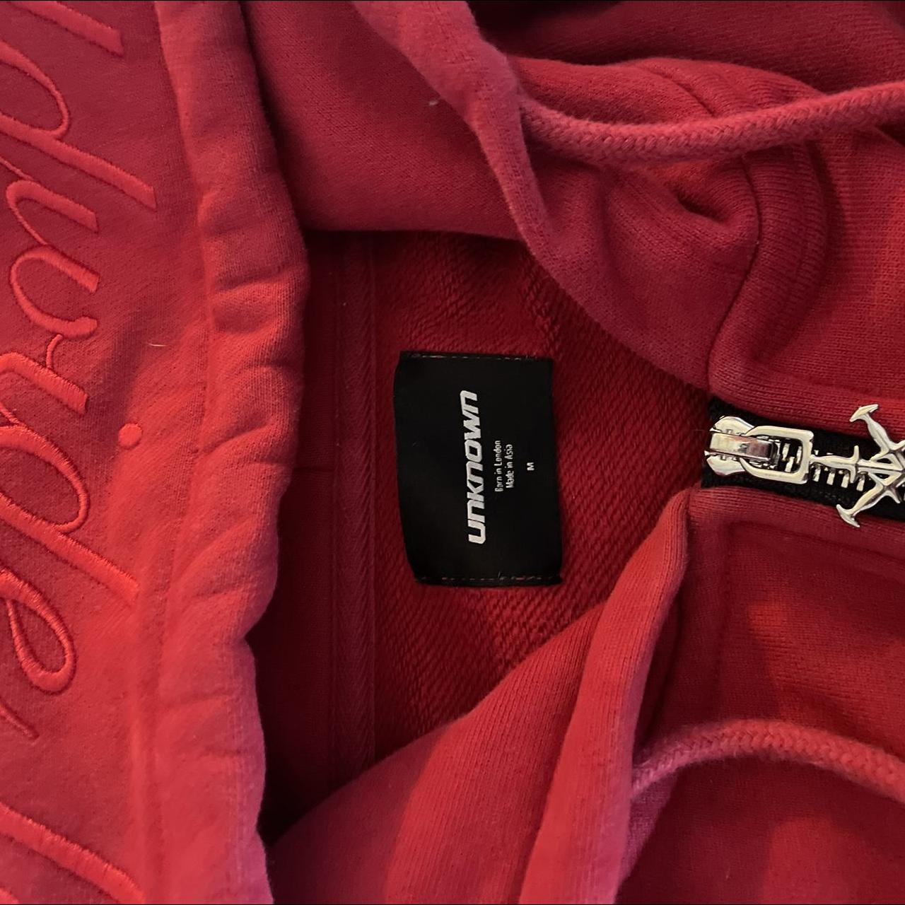 RED DAGGER RHINESTONE UNKNOWN LONDON TRACKSUIT... - Depop