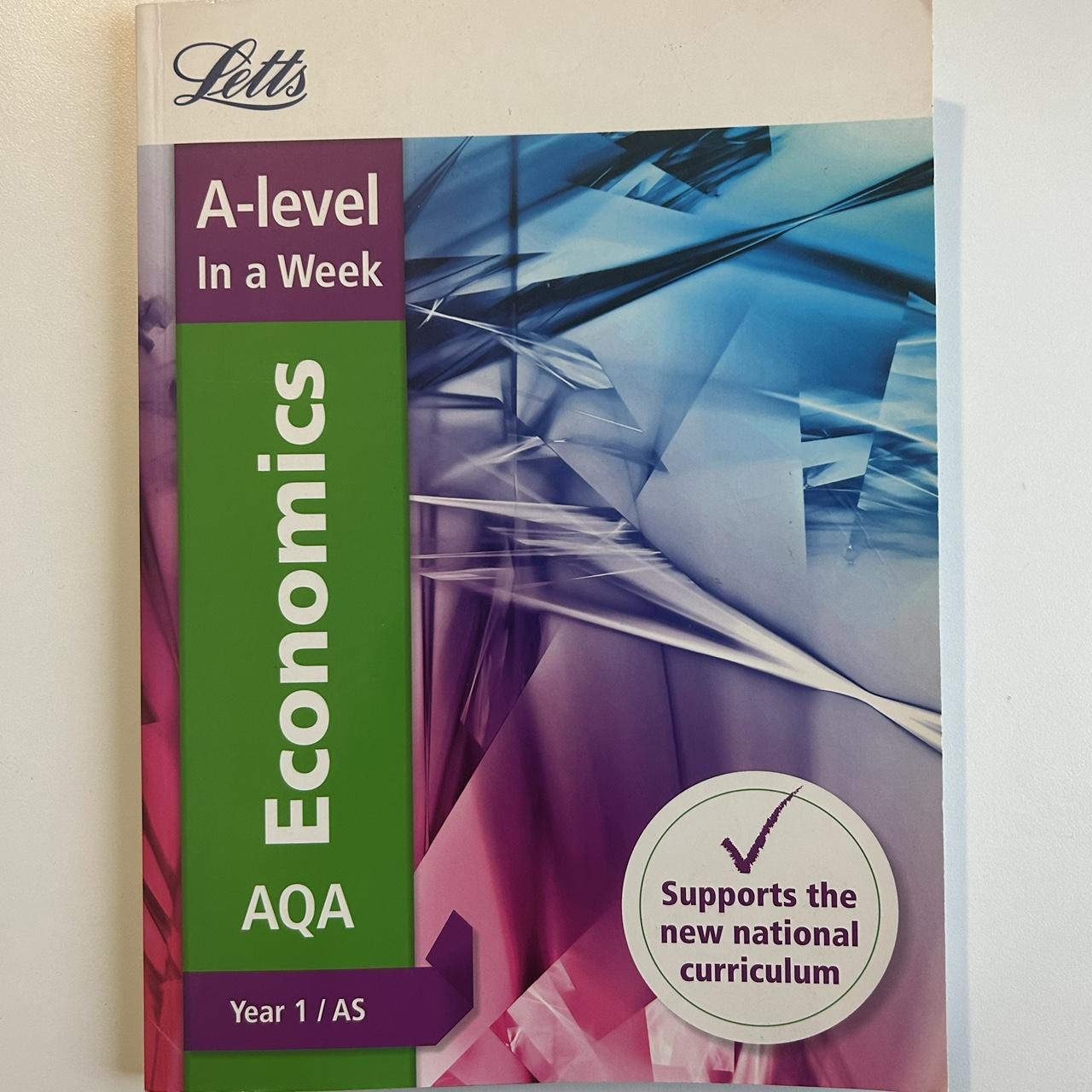 Letts Revision Book: AQA Economics A-Level (YEAR 1)... - Depop