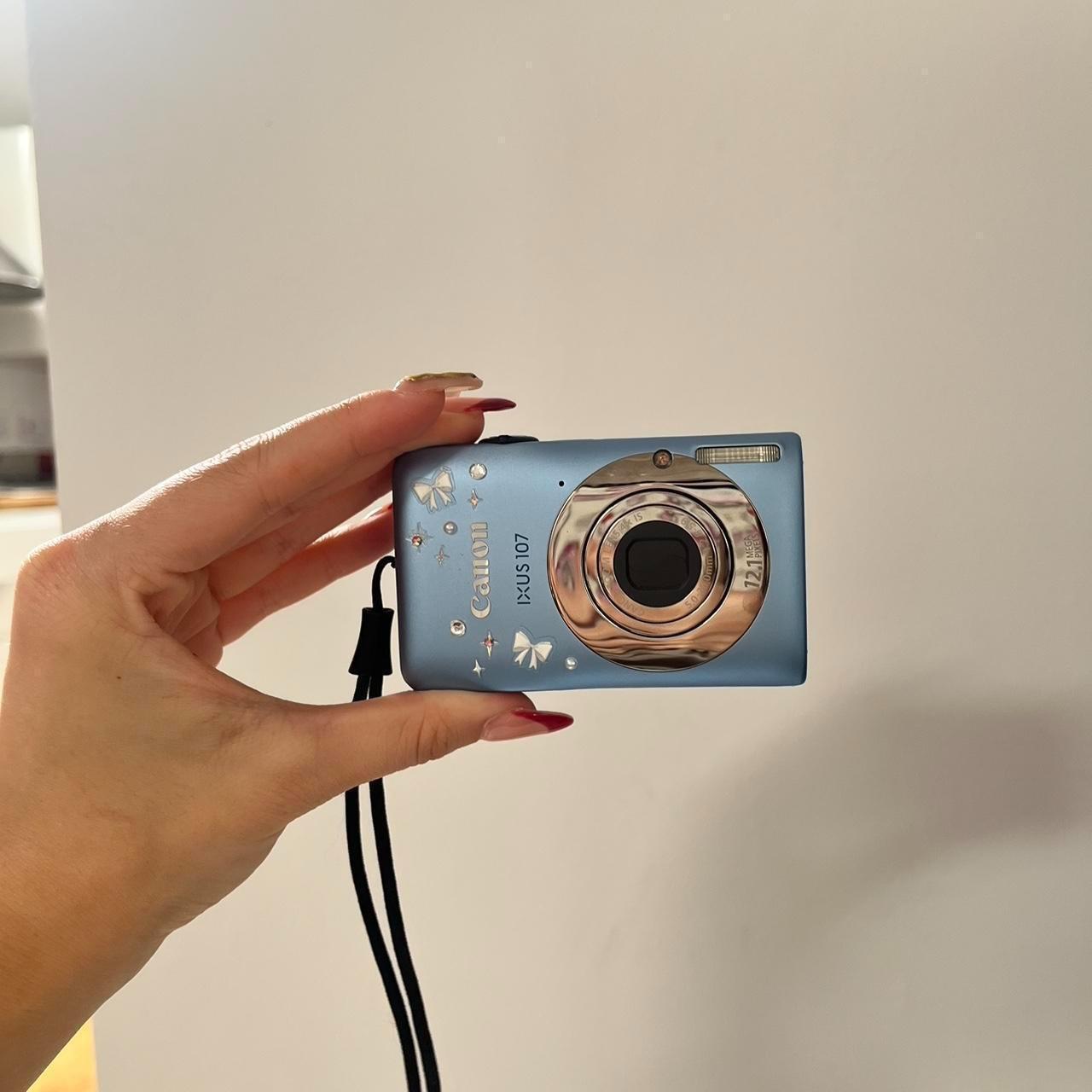 Canon Ixus Digital Camera baby blue 12.1MP Canon... - Depop