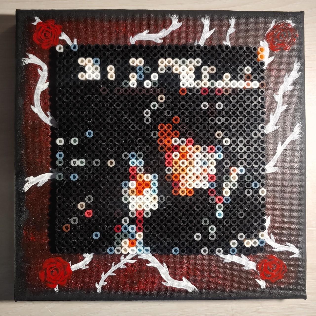 00s Rock Album Perler Bead Canvas 2 currently... | Depop