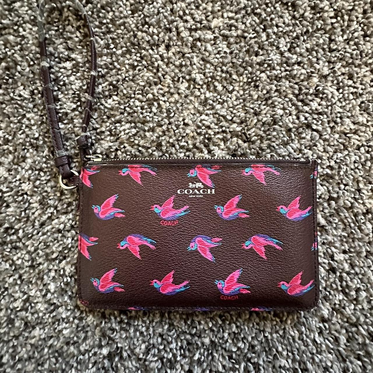 coach bird wristlet, very much used and loved.... - Depop