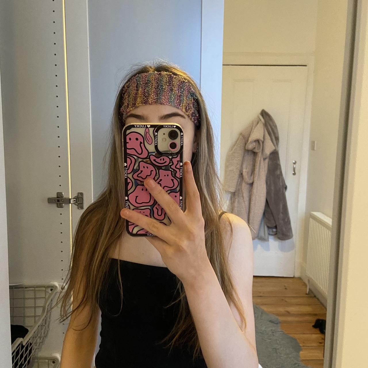 Hand knit sparky head band 💞 Stretchy so fits most... - Depop