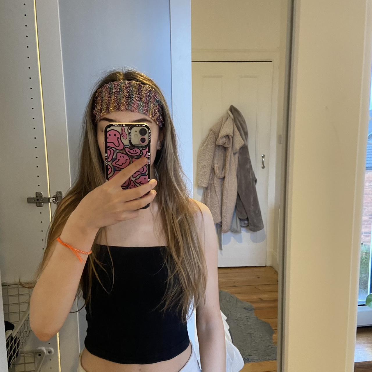 Hand knit sparky head band 💞 Stretchy so fits most... - Depop